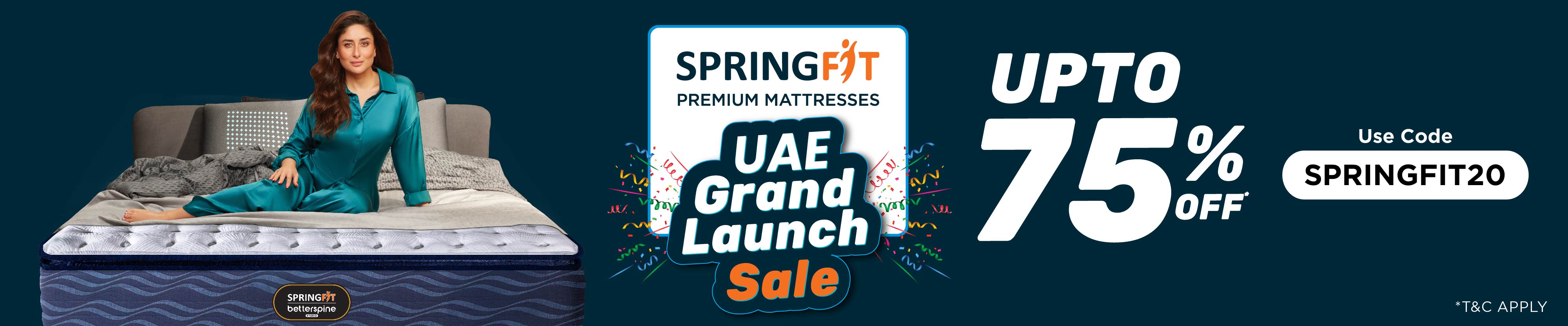 Best Mattress Store in UAE | Up to 75% Off on Mattresses – Springfit Dubai